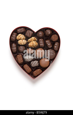 Chocolate Candy Heart Sweets for Valentine's Day Stock Photo - Alamy