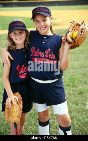 Softball - Teammates and friends Stock Photo - Alamy
