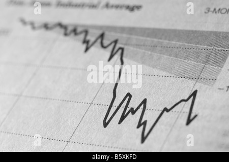 The business section of a financial newspaper Stock Photo - Alamy