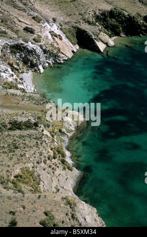 Rocky Coast, Isla del Sol, Lake Titicaca, Department of La Paz, Bolivia ...