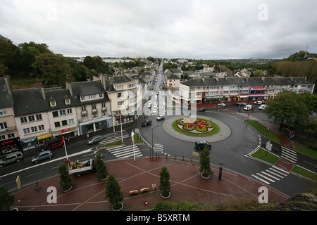 A view of Saint-Lo in Normandy from an overhead camera, Saint-Lo ...