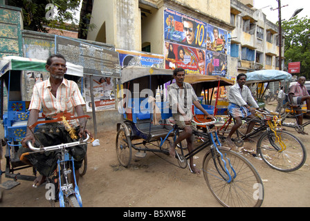 CYCLE RICKSHAWS IN MADURAI TAMILNADU Stock Photo - Alamy