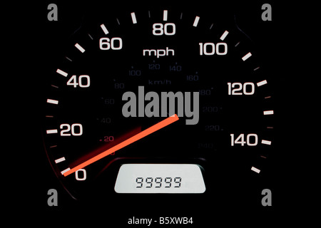 speedometer at 100 MPH Stock Photo - Alamy