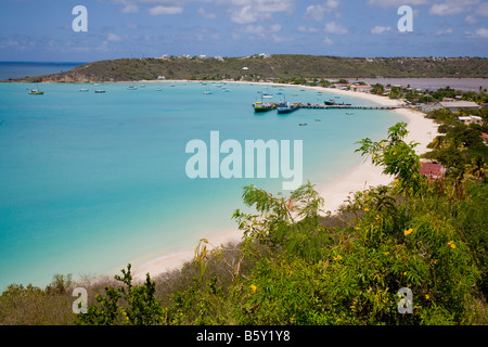 Road Bay at Sandy Ground, Anguilla - seen from South Hill Stock Photo ...