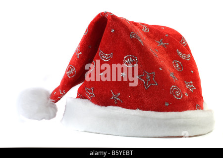 Santa hat isolated over white background Stock Photo - Alamy