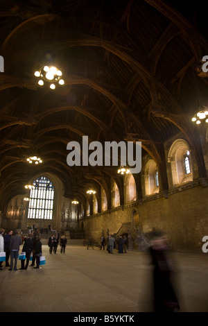 Hammer-beam roof of Westminster Hall, Houses of Parliament Stock Photo ...