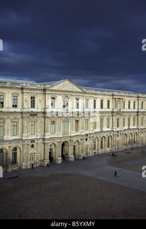 The Cour Carrée of the "Old Louvre", Louvre Palace, Paris, France Stock ...