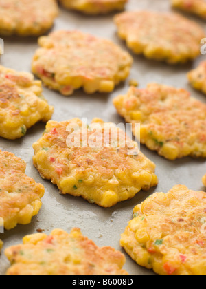 Cooking corn pancakes Stock Photo - Alamy
