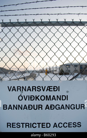 The abandoned Nato base in Keflavik, Iceland. Part of the base is being ...