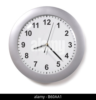 White Wall clock with no numbers blank face Stock Photo - Alamy