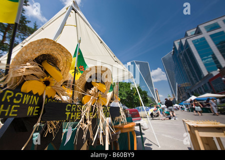 Market stalls during the Saturday markets in the City of Regina ...