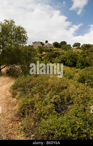 termes castle in south france part of the cathars region Stock Photo ...