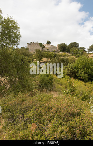 termes castle in south france part of the cathars region Stock Photo ...