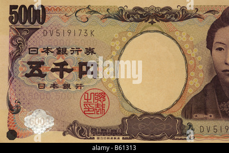 Close-up of a Japanese 5,000 yen bill Stock Photo: 29806617 - Alamy