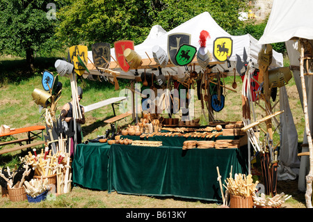 Medieval Market Stalls selling medieval goods medieval dressed people ...