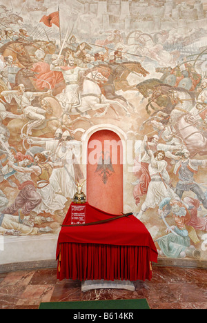 The Skanderbeg tomb grave mausoleum in Lezhe. Albania, Balkan, Europe ...
