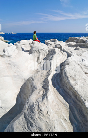 Milos island southern coast rock formations, Kleftiko, Milos Island ...
