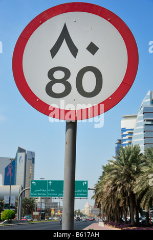80 km/h speed limit sign, Europe Stock Photo: 24435475 - Alamy