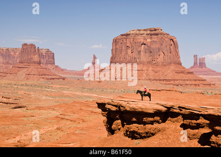 The view from John Ford Point at Monument Valley, Arizona, USA Stock ...