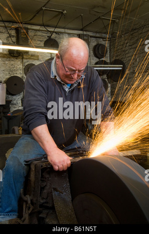 Brian Alcock Grinder Sheffield UK Stock Photo - Alamy
