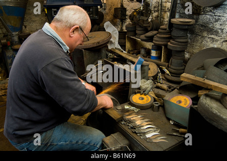 Brian Alcock Grinder Sheffield UK Stock Photo - Alamy