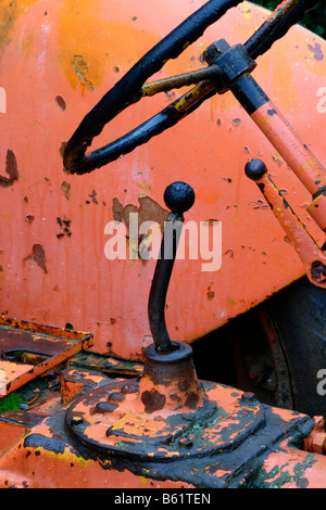 Vintage tractor gear stick Stock Photo - Alamy