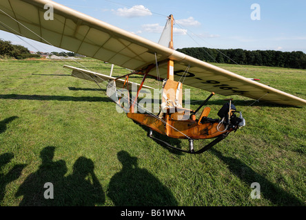 Historic glider SG38, wooden construction with an open seat, glider to ...
