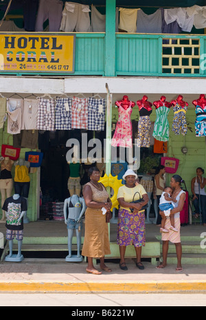 Street Scene in Roatan Honduras Stock Photo - Alamy