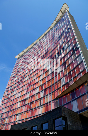 Facade of the multistory building of the GSW, Berlin, Germany, Europe ...