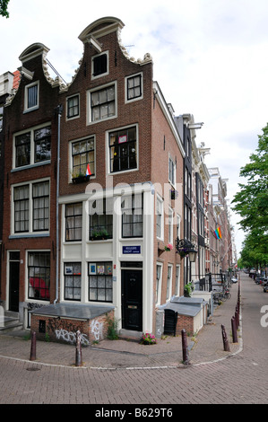 Very narrow corner house, Amsterdam, Holland Stock Photo - Alamy