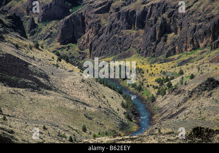 The Owyhee River canyon between Three Forks and Rome in southeast ...