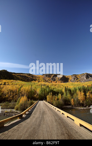 Flat bridge over Tuya River of British Columbia Stock Photo - Alamy
