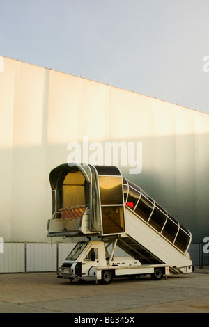 Passenger boarding stairs at an airport, Paris, France Stock Photo - Alamy
