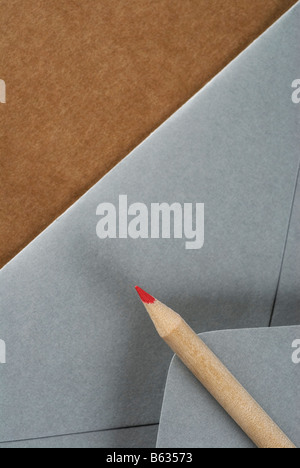 mail envelope and pencil Stock Photo - Alamy