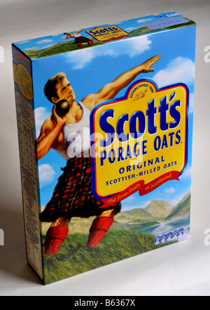 Box of Scott's Porage oats Stock Photo - Alamy