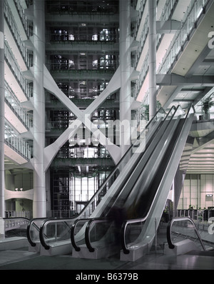 Interior of HSBC bank headquarters in Central , Hong Kong Stock Photo ...