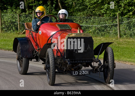 1908 Itala Grand Prix with driver Roger Collings at Goodwood Festival ...