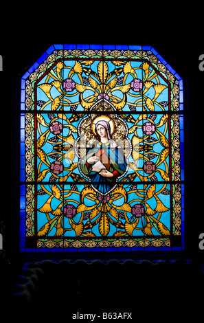 Portrait of the Holy Virgin Mary. Portrait of Maria, in oval. Under the ...