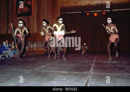 Aborigines from Australia performing on Stage in Traditional Costume ...