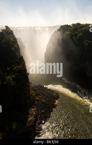 The Victoria falls with mist from water Stock Photo - Alamy