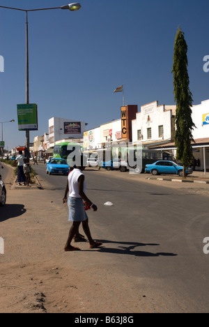 Livingstone town centre Zambia Stock Photo - Alamy