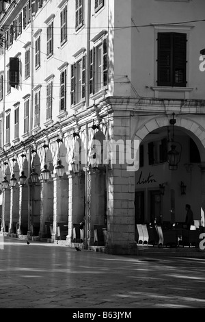 The Liston, marble Promenade, Corfu, Greece Stock Photo - Alamy