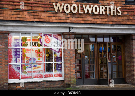 A Woolworths shop front with rare gold coloured signage, Haslemere ...