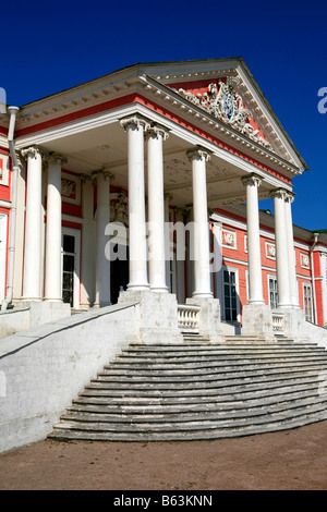 Neoclassical architecture columns and stairs to the entrance of the ...