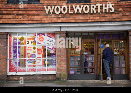 A Woolworths shop front with rare gold coloured signage, Haslemere ...