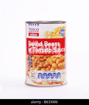 Tesco Value Baked Beans Stock Photo - Alamy