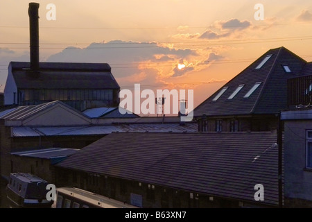 old canal workshops stoke prior worcestershire Stock Photo - Alamy