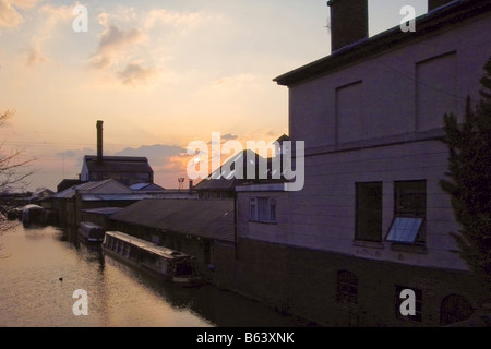 old canal workshops stoke prior worcestershire Stock Photo - Alamy