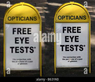 eye test, opticians, london Stock Photo - Alamy