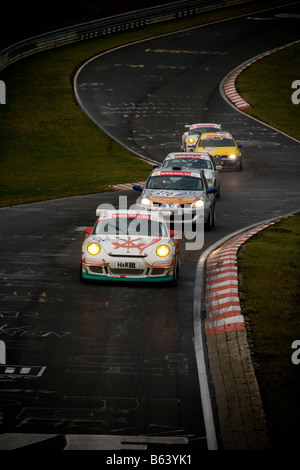Motor racing in Germany at the Nordschleife Nurburgring nurburg Stock ...